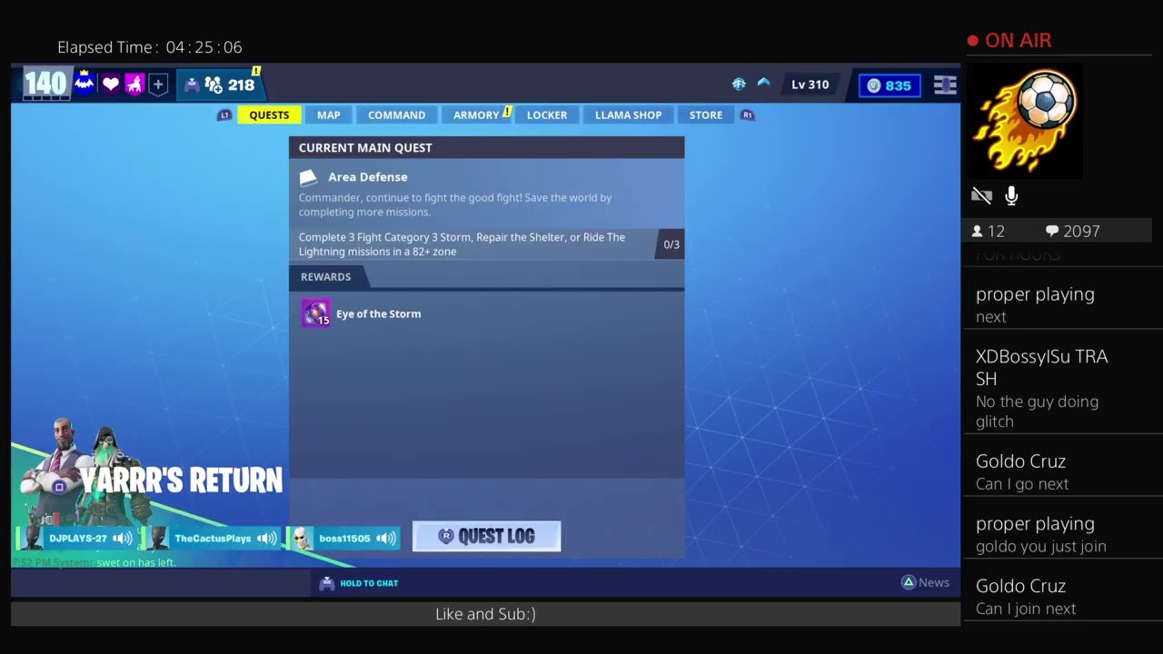 Fortnite stw helping Msk Carrys/Mythic Storm king carry #99 - YouTube
