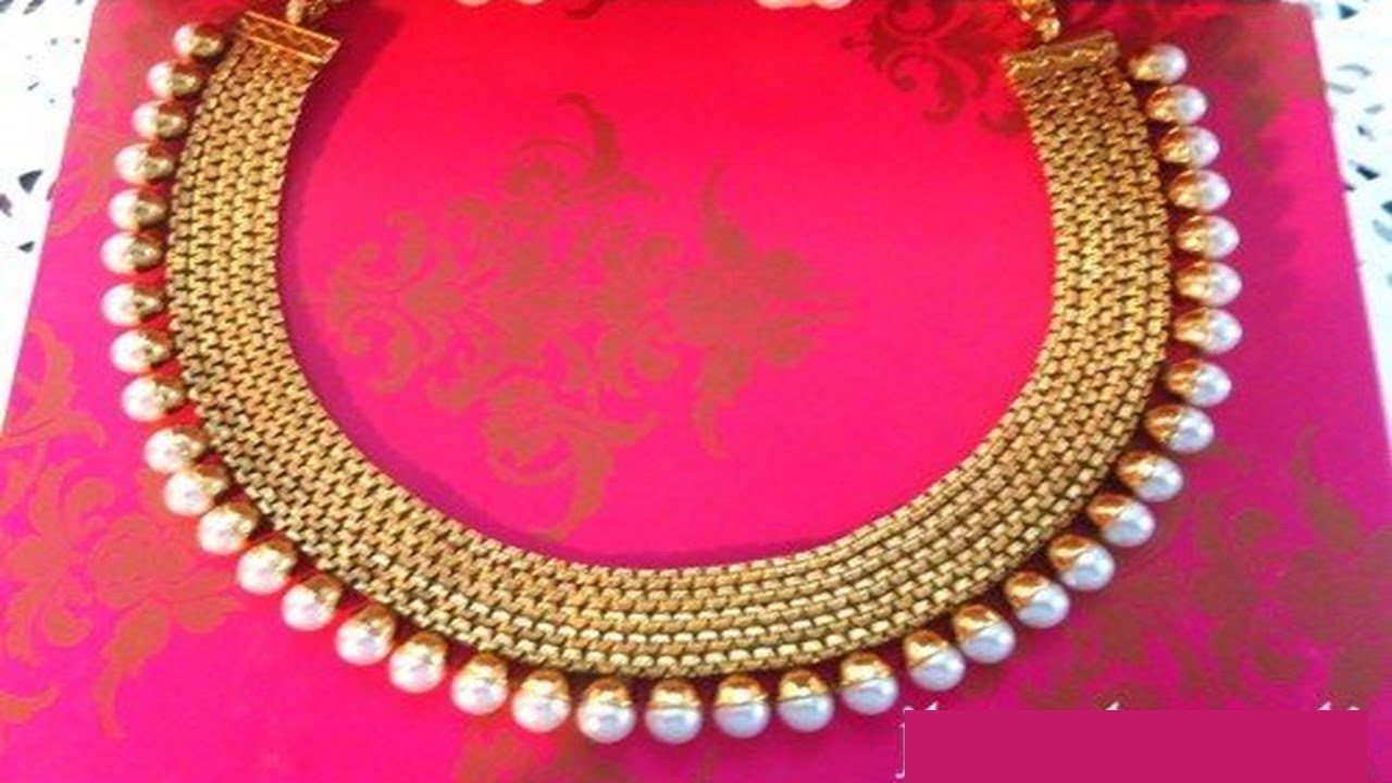 Pearl Kontho Haar Necklace Designs - YouTube