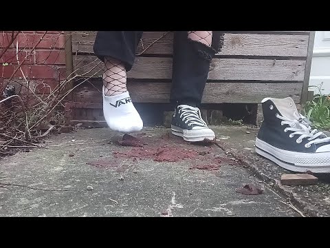 Chocolate Cake Crush in Converse and Vans Ankle Socks