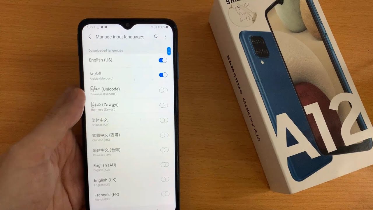 How To Change Keyboard Language in Samsung Galaxy A12 - YouTube