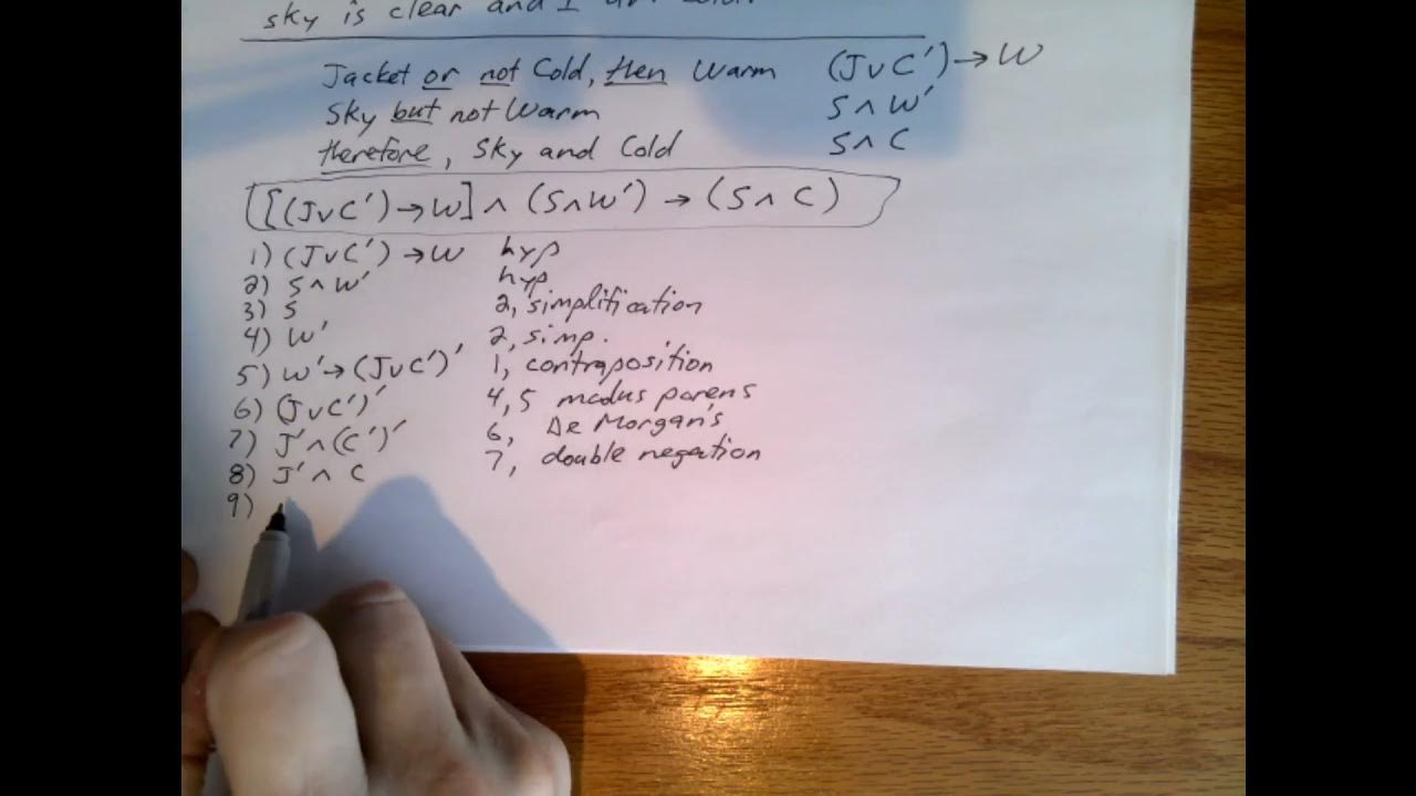 Discrete Structures: Logic -- Propositional Logic Examples, part 3 - YouTube