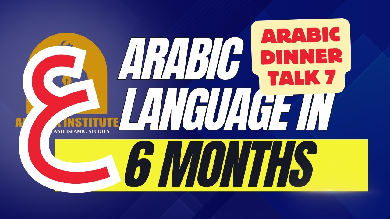 ARABIC DINNER TALK — 7; A LIFE ARABIC CONVERSATION. - YouTube