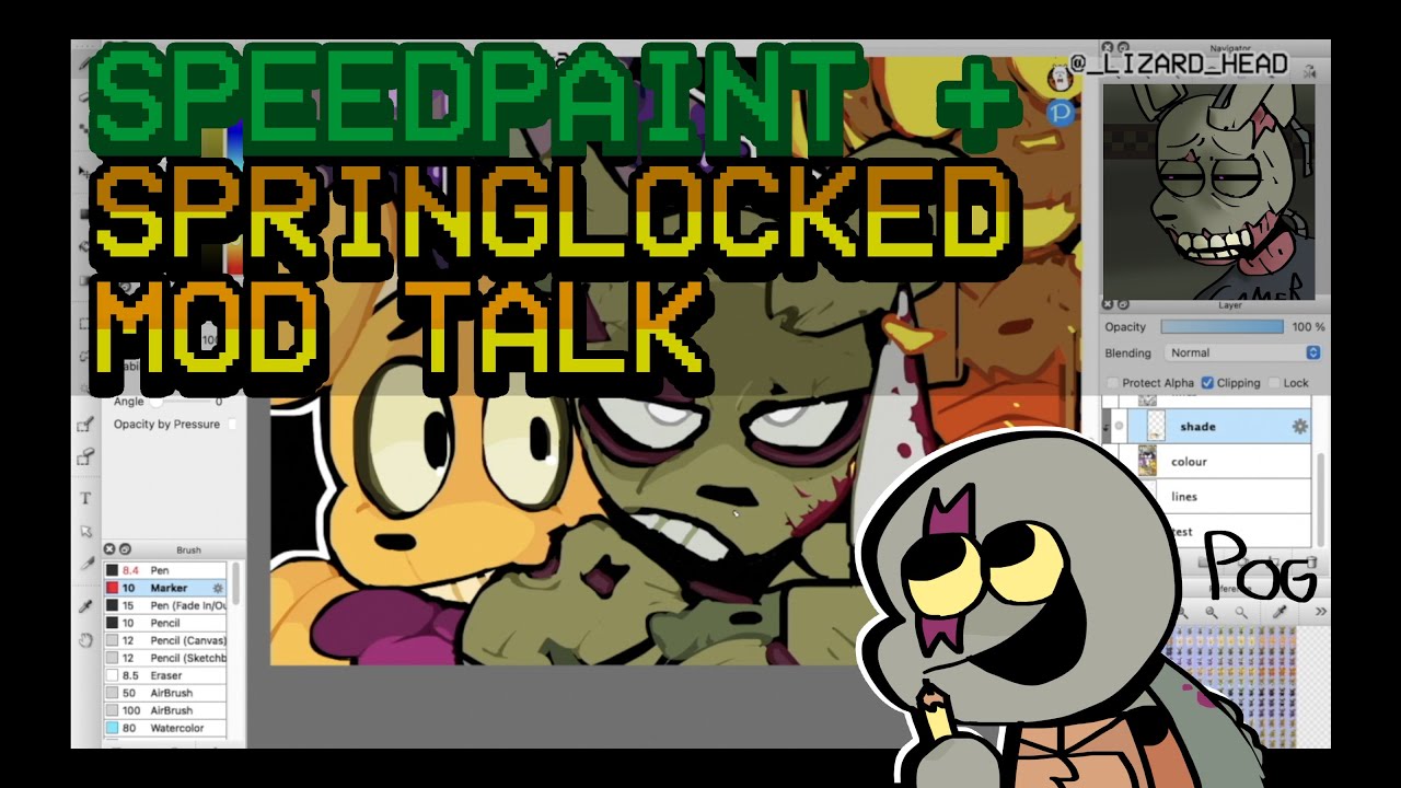 SPRINGLOCKED: Speedpaint + Mod talk & info - YouTube