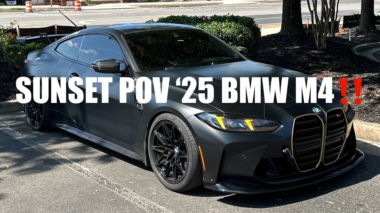 2025 BMW M4 COMPETITION XDRIVE POV SUNSET DRIVE #bmw #pov #bmwm #m4 # ...