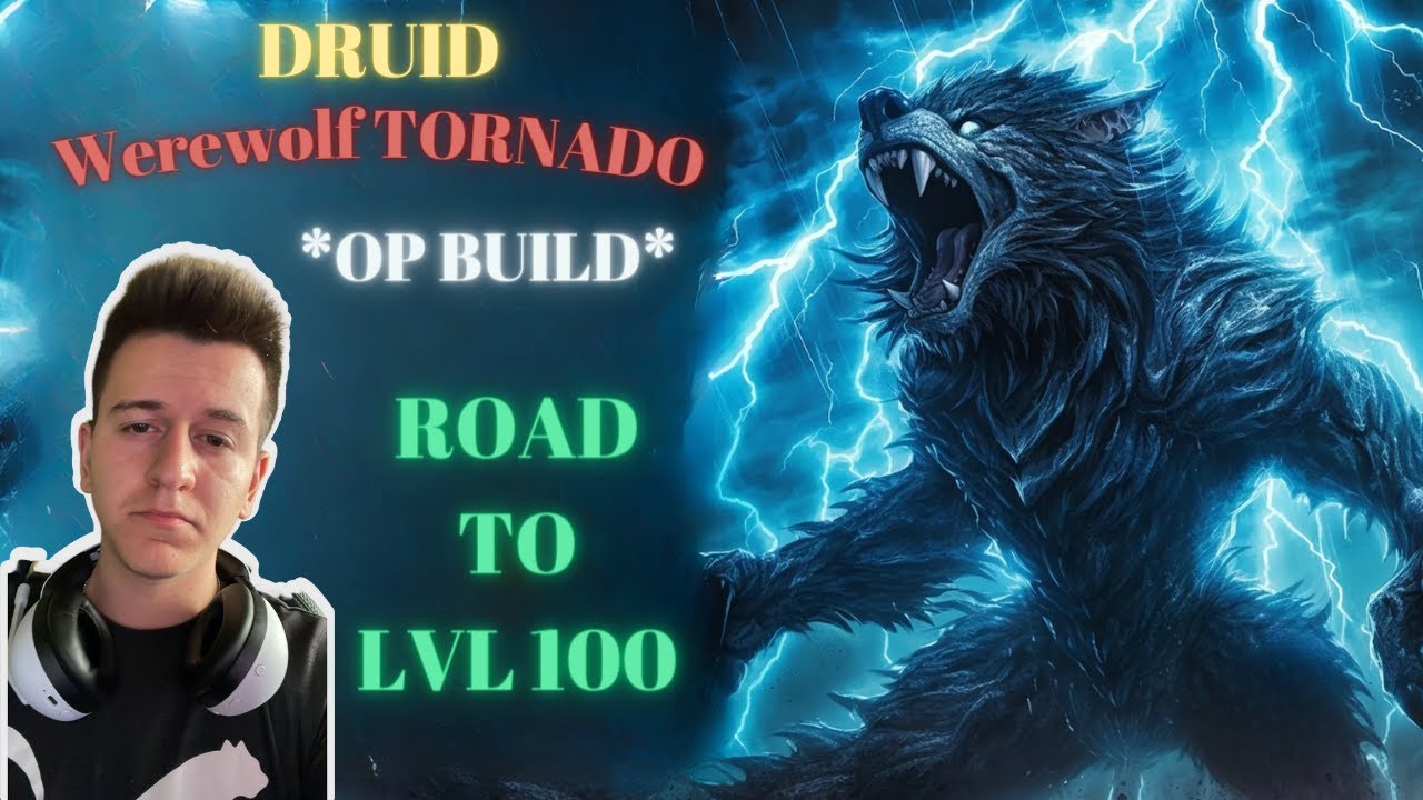 🔴Live - Diablo IV - Druid LVL 91 Werewold Tornado Build (Road to lvl ...
