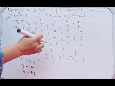 Design a 2-bit logic circuit that gives the square of the input || DLD - YouTube