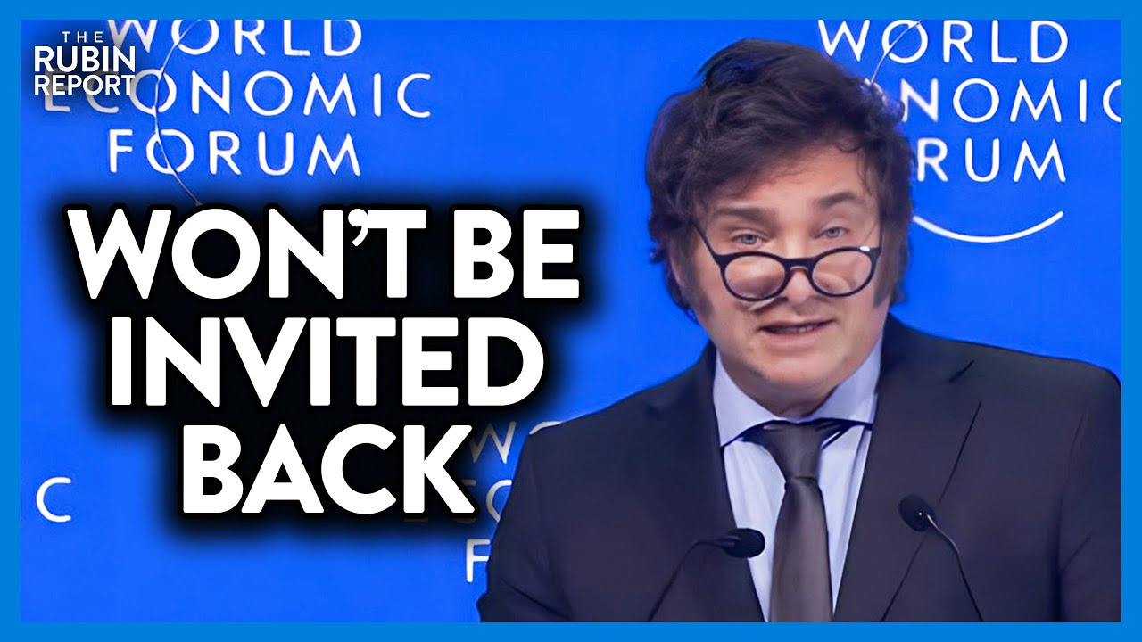 WEF Crowd’s Jaws Drop as Javier Milei Roasts WEF to Its Face - YouTube