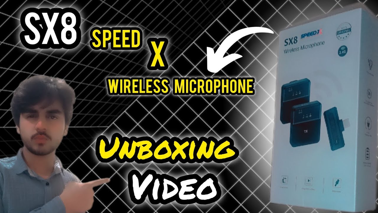 SX8 wireless microphone | unboxing | gifted by Ijaz uncle - YouTube
