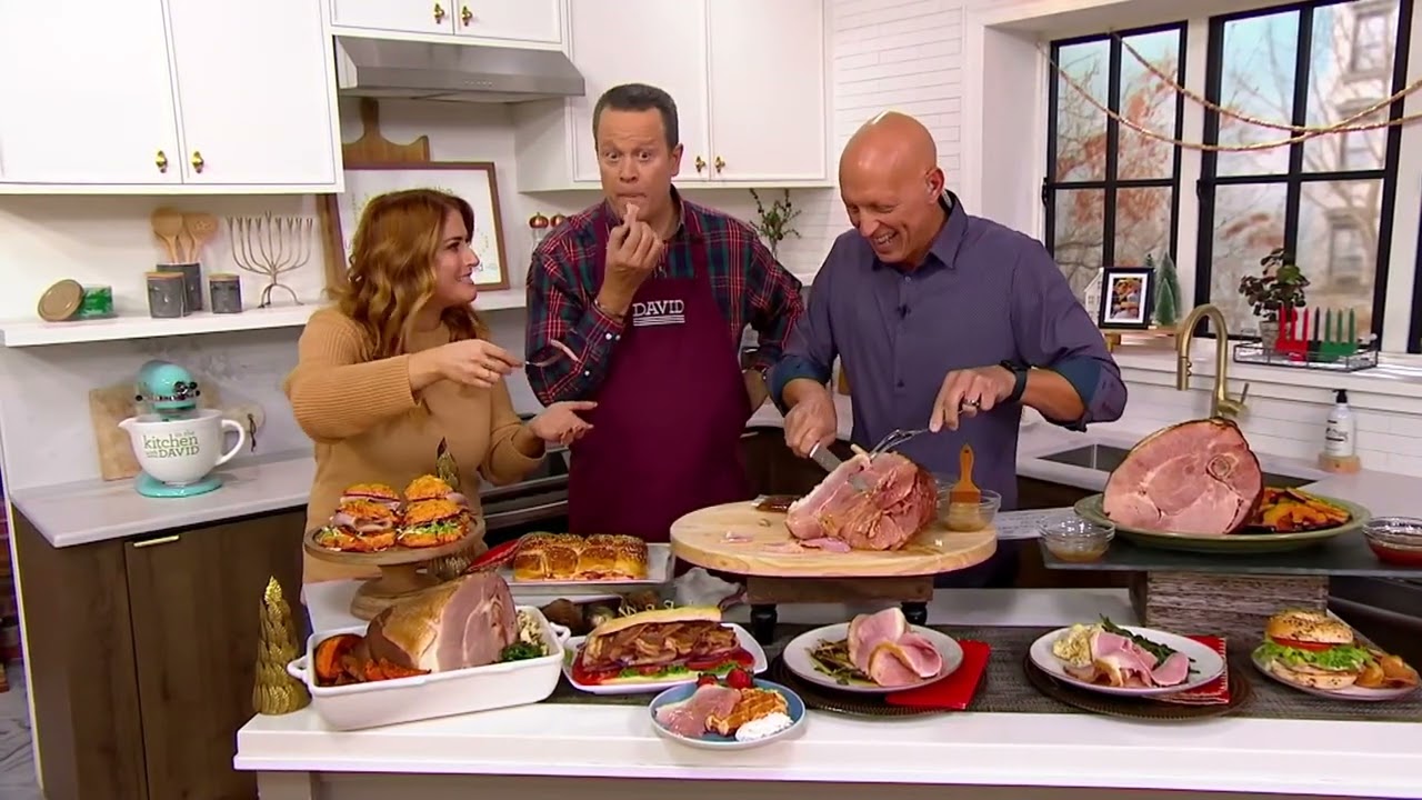 Smithfield 8-10lb. Fully Cooked EZ Carve Ham with Glaze on QVC - YouTube