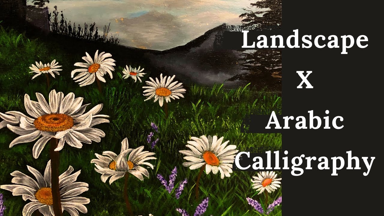 Stunning fusion of Realism & Arabic Calligraphy in my Landscape ...
