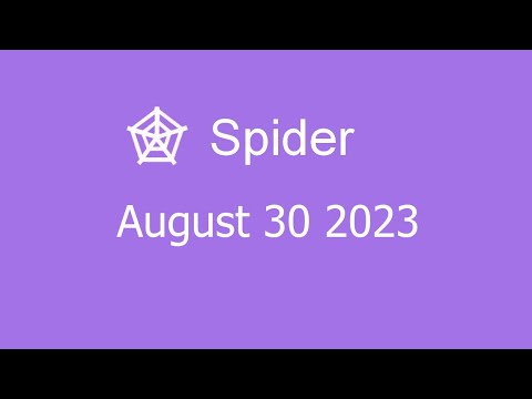 Microsoft Solitaire Collection - Spider - August 30 2023 - YouTube