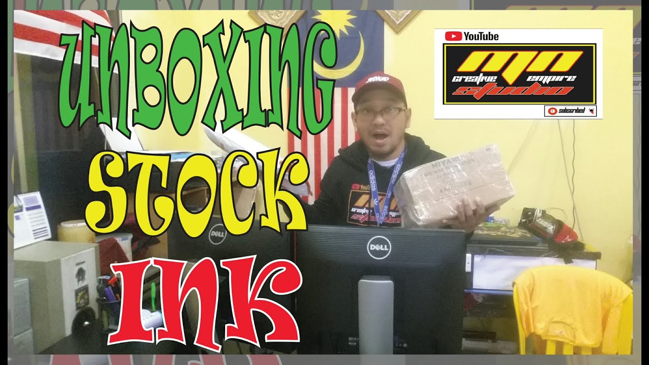 SCREENPRINT : UNBOXING STOCK INK - YouTube