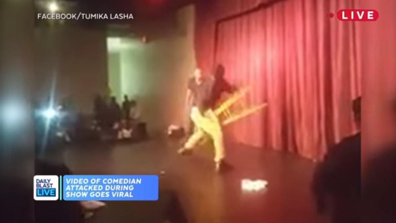 Comedian Attacked During Show Goes Viral - YouTube
