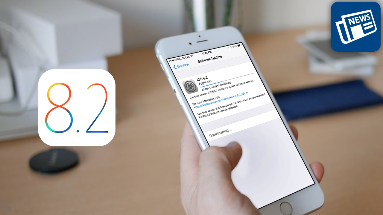 Apple lanza iOS 8.2: Novedades, batería, y jailbreak - YouTube
