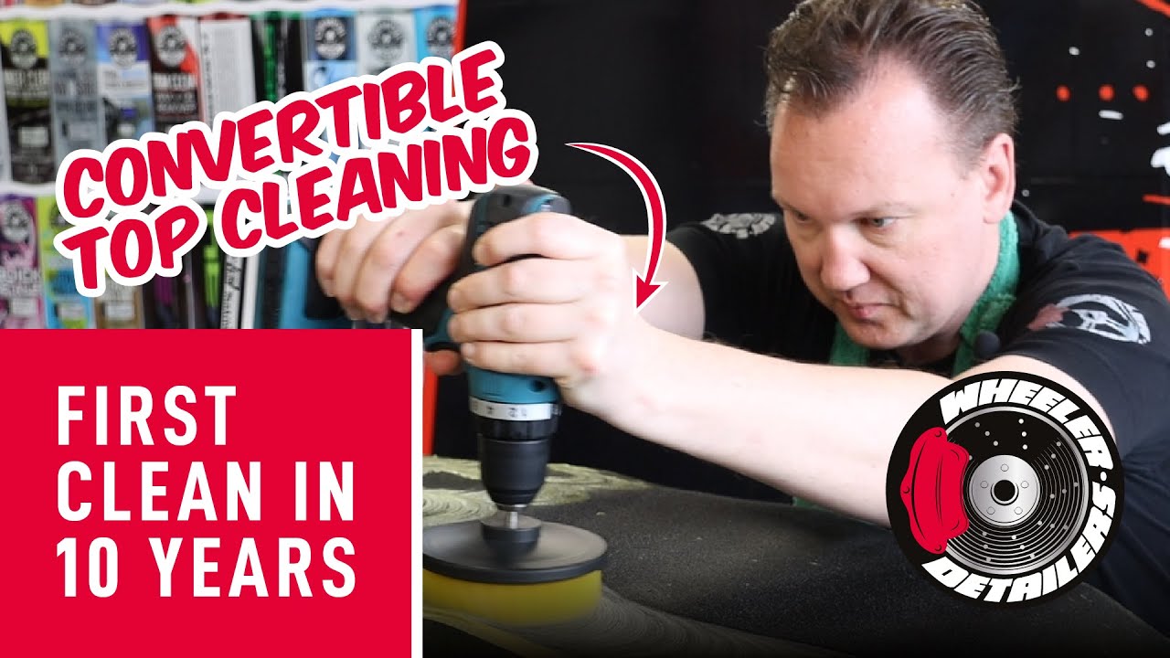 FIRST CLEAN IN 10 YEARS | CONVERTIBLE TOP CLEANING | AUDI S5 - YouTube