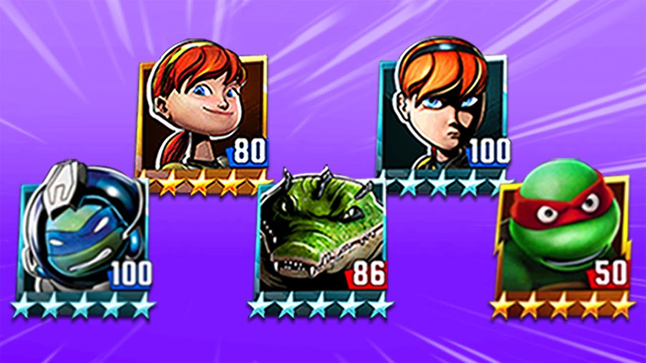 TMNT Legends Leo Space, April, Leatherhead, Raph Classic, April ...
