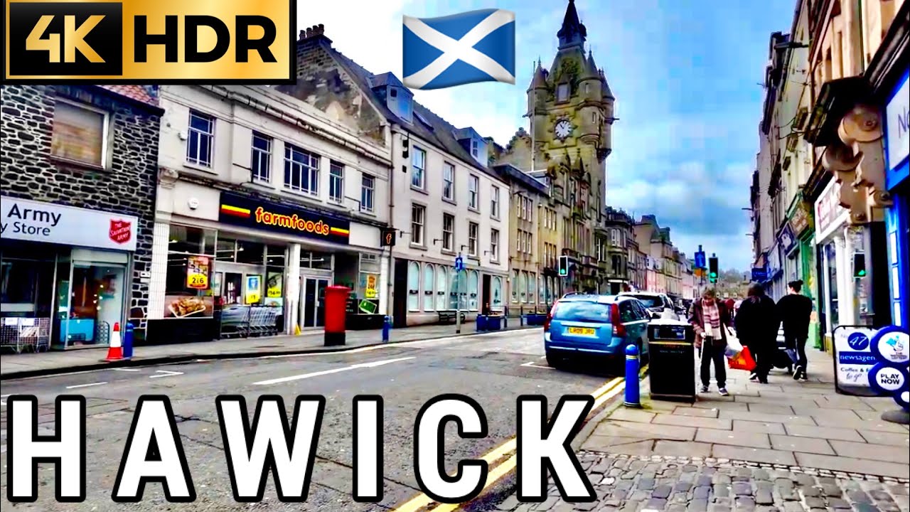 HAWICK SCOTLAND 4K WALK SCOTTISH HIGH STREET & BACK STREETS - YouTube
