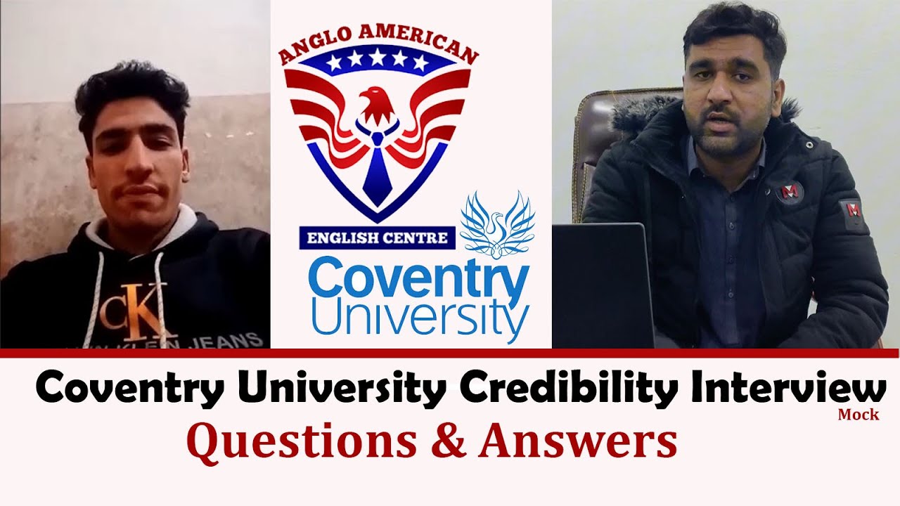 Coventry University Credibility Mock Interview Questions & Answers | Mock Pre CAS Interview | GK ...