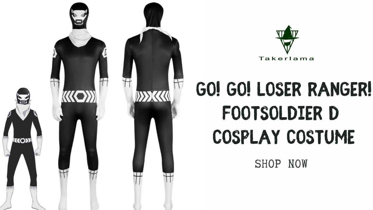 #Takerlama Go! Go! Loser Ranger! Footsoldier D Cosplay Costume Sentai ...