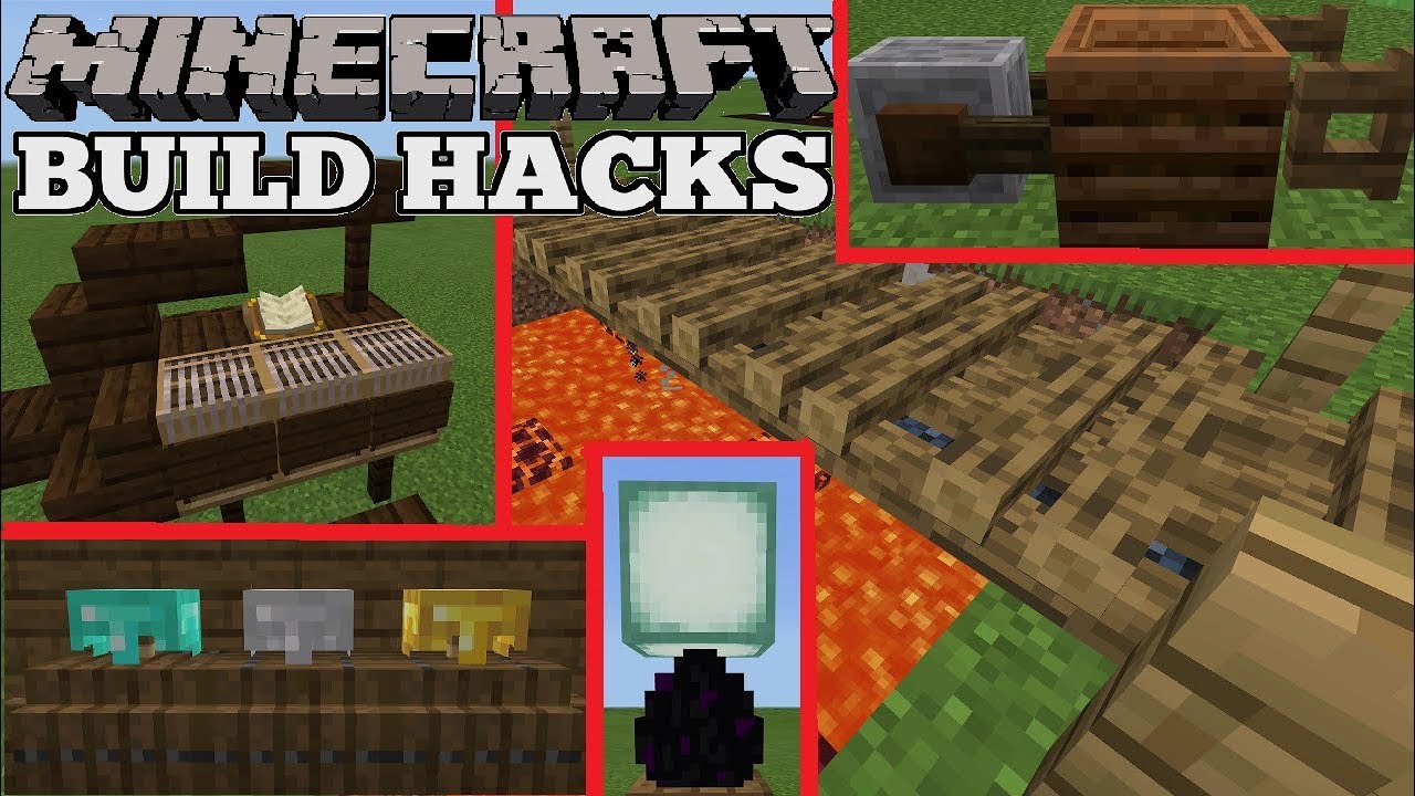 Minecraft Build Hacks/Tips And Tricks/Decoration Ideas - YouTube