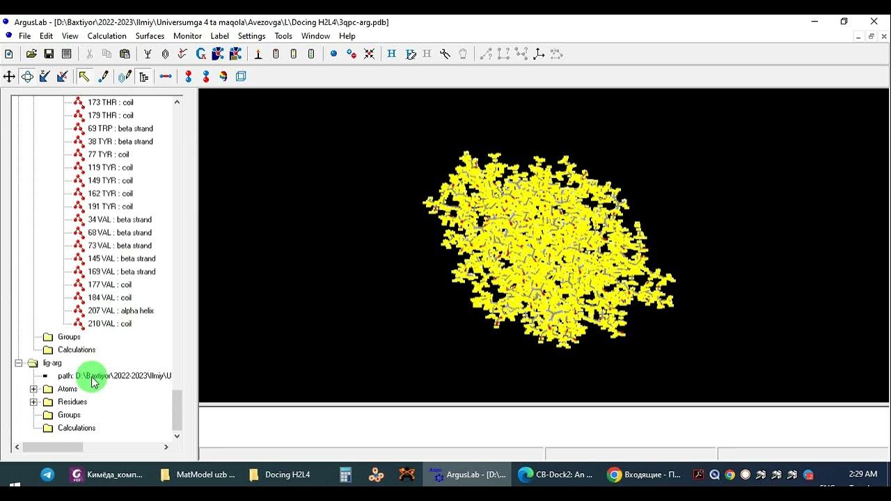 Molecular Docking by using ArgusLab and CB-Dock2 - YouTube