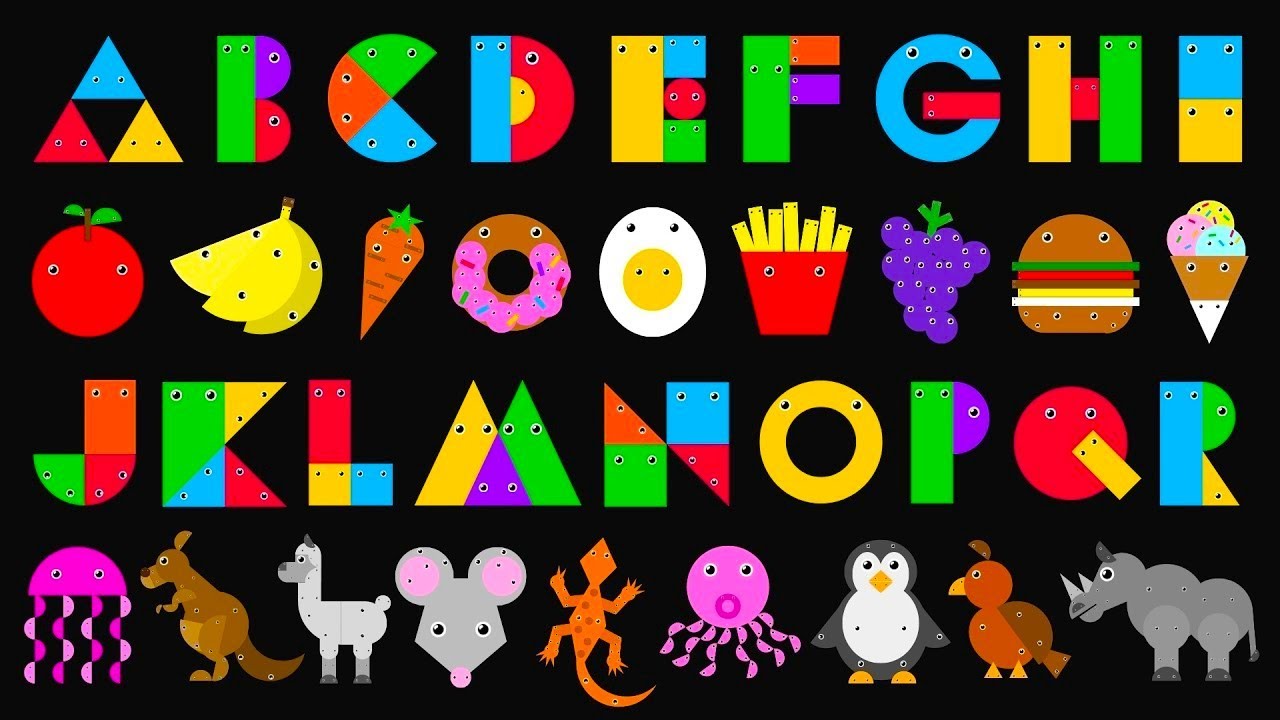 ABC Phonics Song with Shapes & Animals | Fun A to Z Alphabet Learning ...