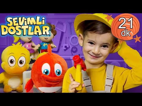 Sevimli Dostlar Bebek Şarkıları | İşte bir tamirci 🧰 ve 21 dk Sevimli Dostlar Çocuk Şarkıları
