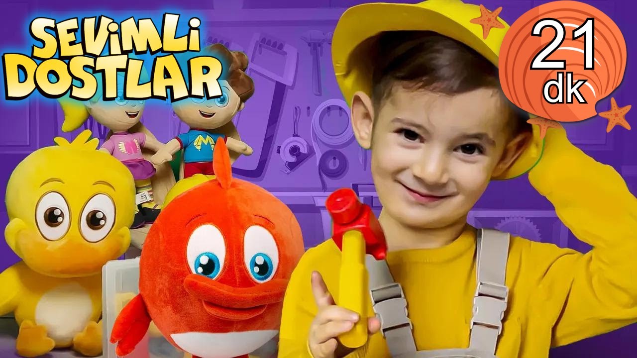 Sevimli Dostlar Bebek Şarkıları | İşte bir tamirci 🧰 ve 21 dk Sevimli ...