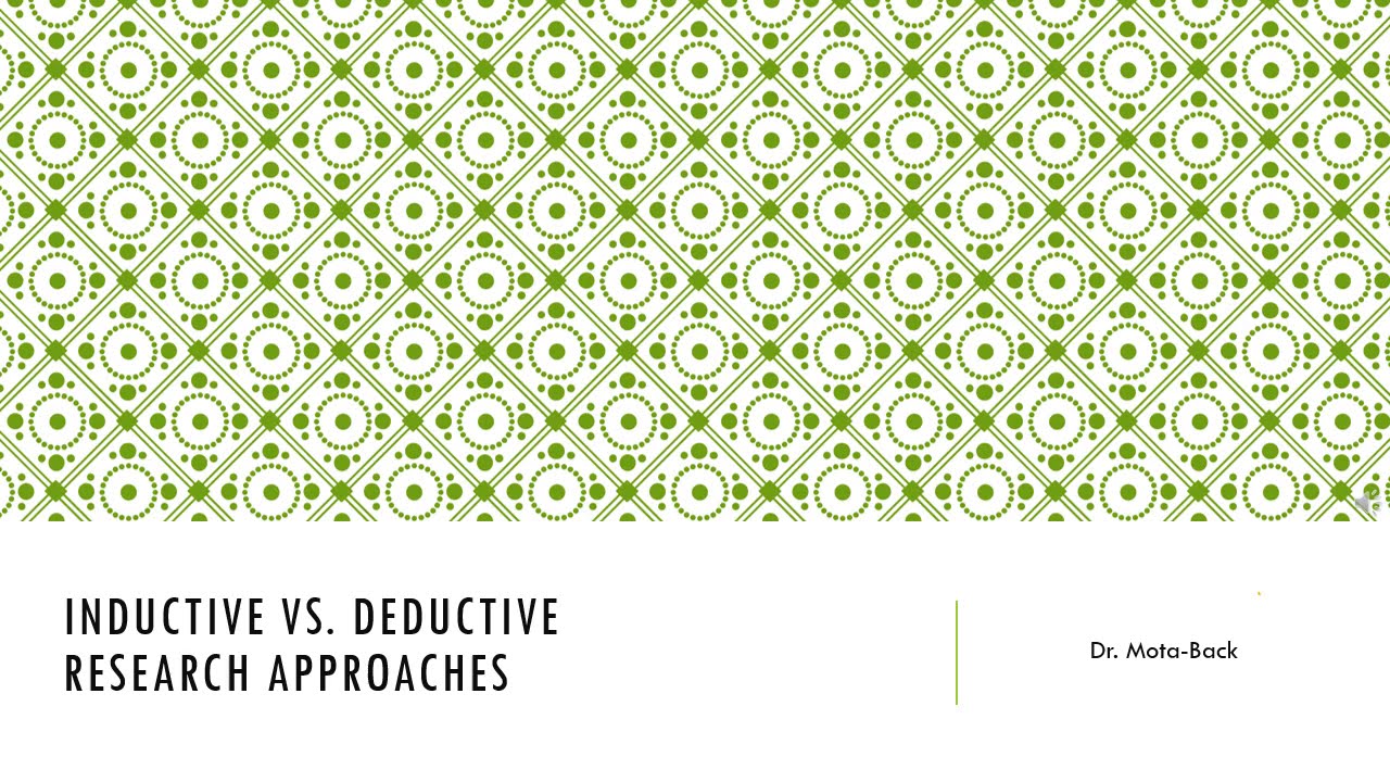 Inductive vs Deductive Approaches in the Social Sciences - YouTube