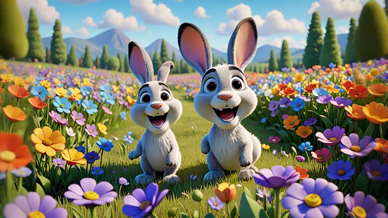 Bella Bunny Hops Around | Bunny Hop Song for Kids | Nursery Rhymes and ...