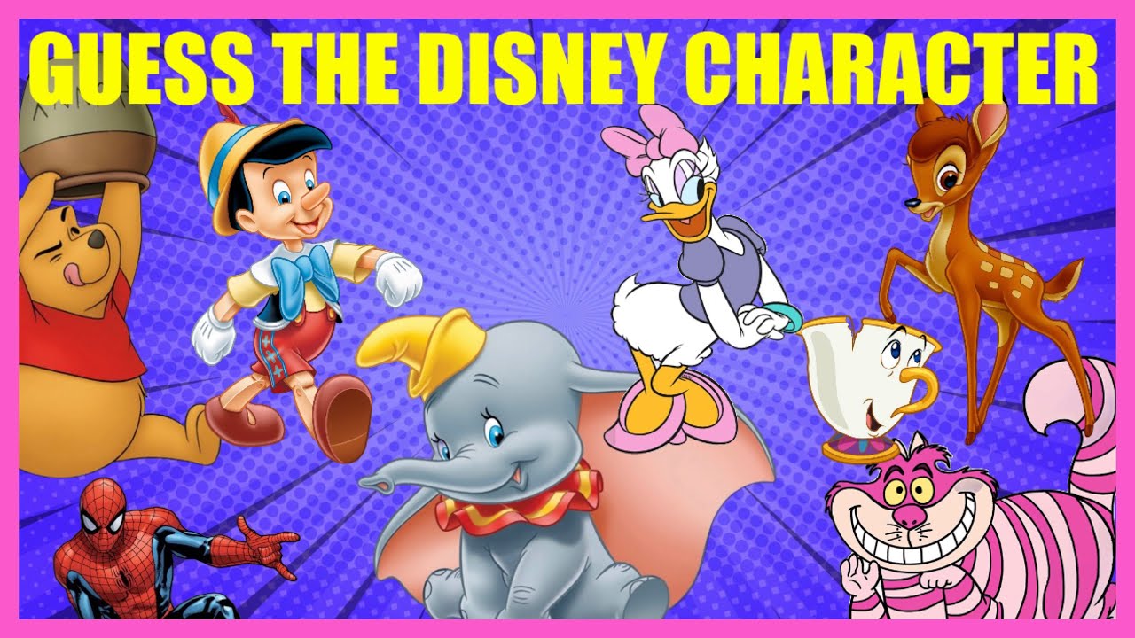 GUESS THE DISNEY CHARACTER | Guess the two Disney characters from the ...
