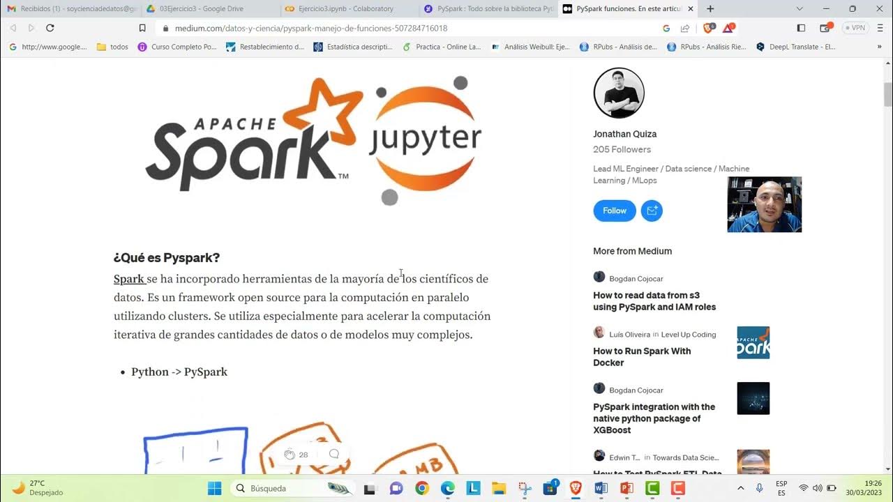 Configurar Pyspark en google colab - YouTube