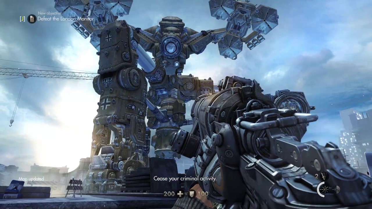 Wolfenstein: The New Order - London Monitor bossfight under 5 minutes ...