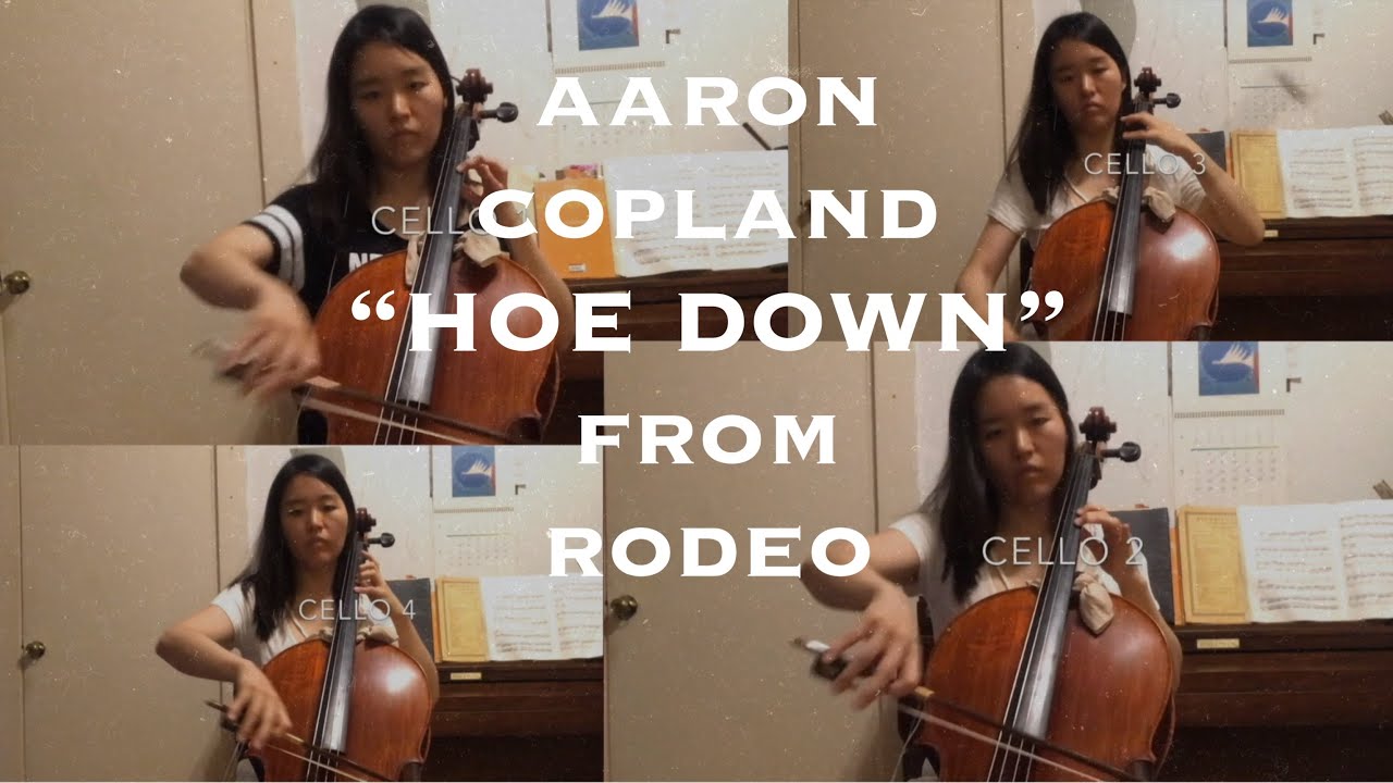 Aaron Copland - "Hoe Down” from Rodeo (cello quartet) - YouTube