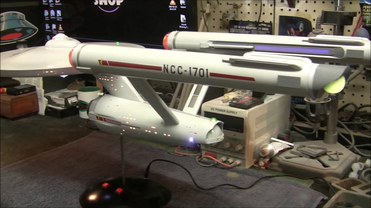 Another Star Trek TOS Enterprise 1:350 Scale Model Completed # 21 - YouTube