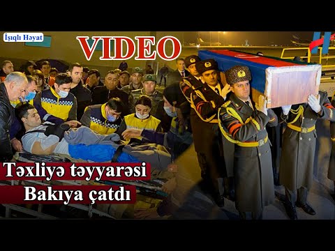 Orxan Əsgərovun nəşinin Bakıda qarşılanma anı - VİDEO