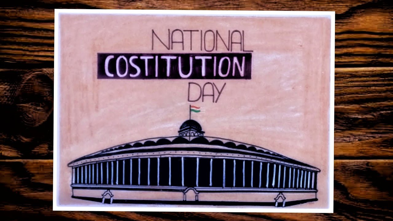 Indian Constitution Day | Law Day | easy compitition drawing | easy ...