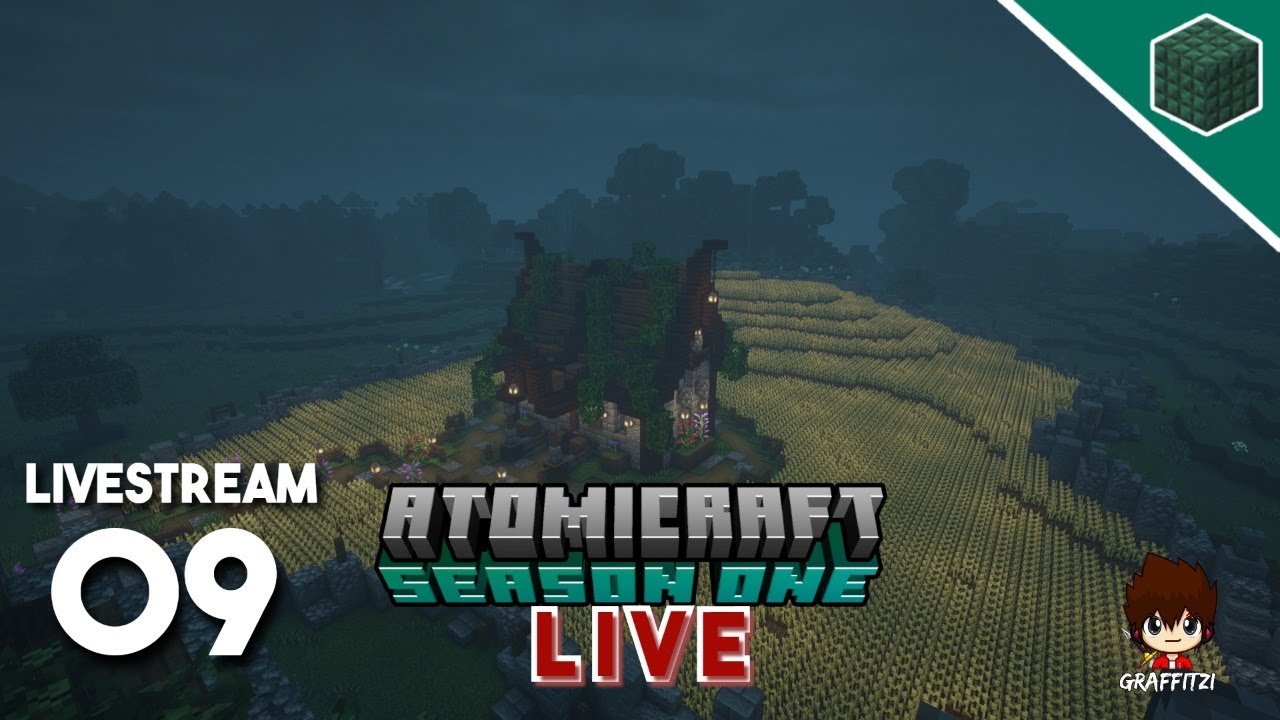 Working on the Base Area, LIVE! Come Hang out! | Atomicraft Season 1 | Livestream 9. - YouTube
