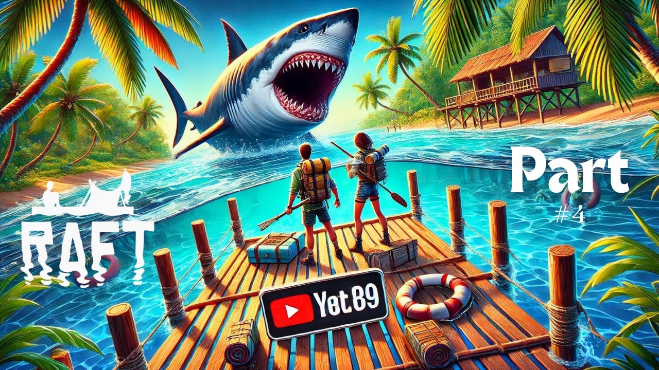 "Can I survive the ultimate shark challenge on a tiny raft?" - YouTube