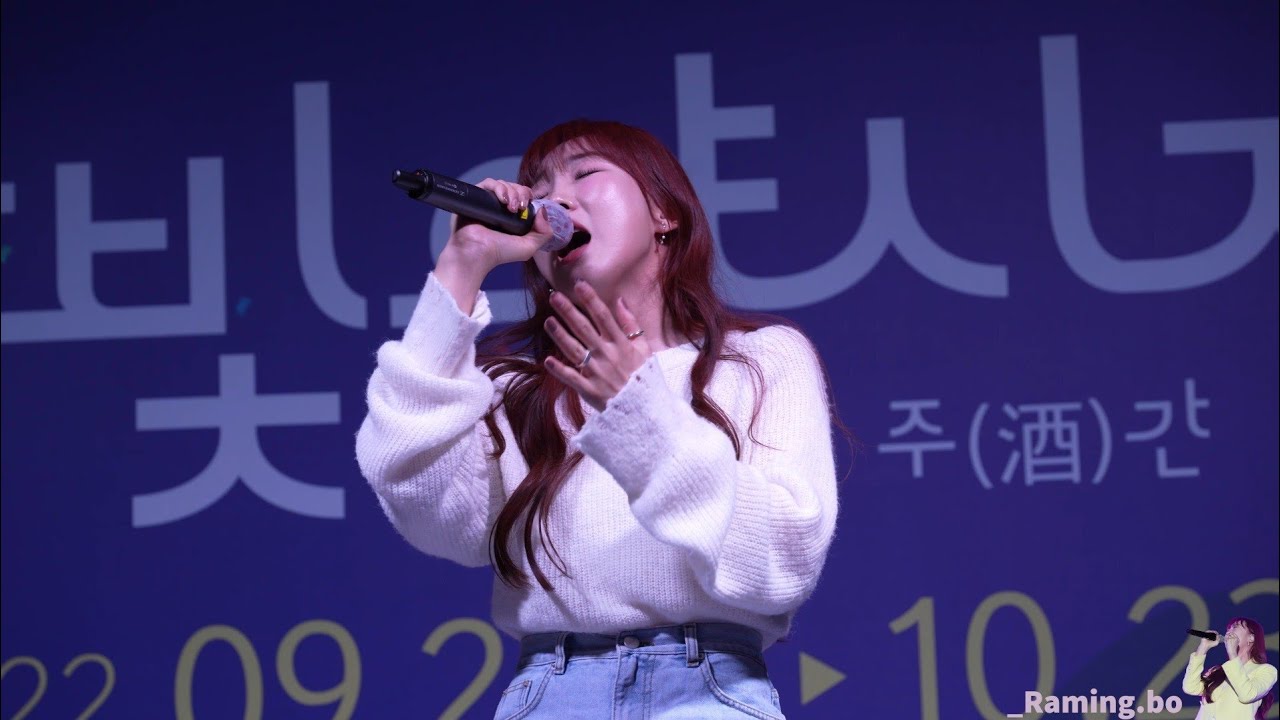 이보람(LEE BO RAM) "한 밤의 꿈처럼" [FanCam/4k 직캠] 220923 @ 대전 한빛야시장 - YouTube