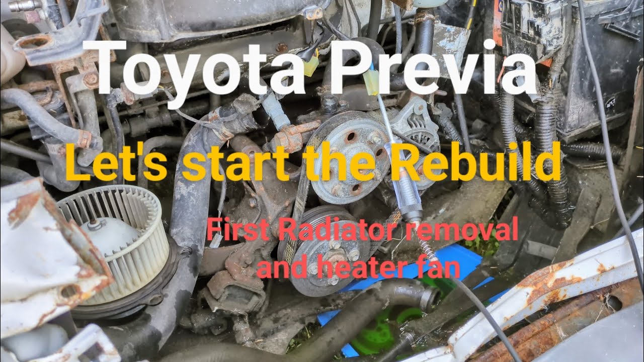 Toyota Previa starting the rebuild - YouTube