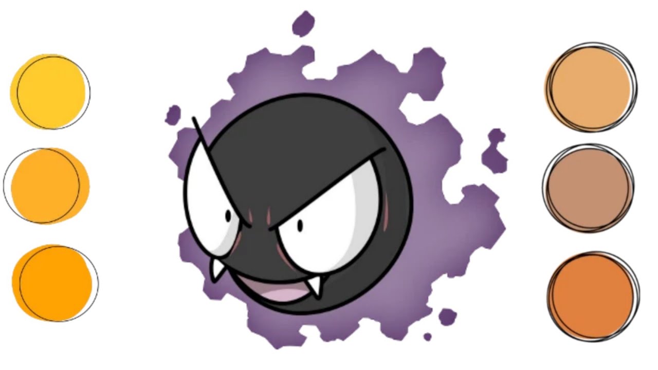Pokemon drawing tutorial | Gastly drawing tutorial - YouTube