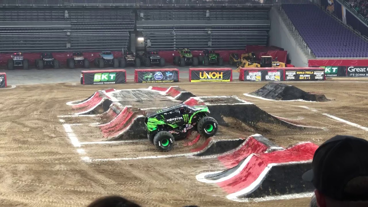 Monster Energy & Monster Jam - 2-Wheel Skills - US Bank Stadium ...