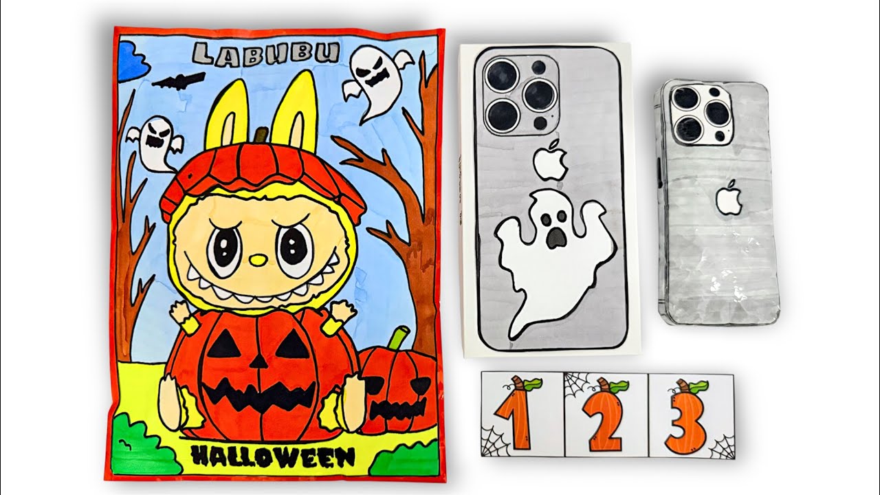 🎃 Labubu Halloween Blind Bag + Paper iPhone Unboxing! 📱 - YouTube