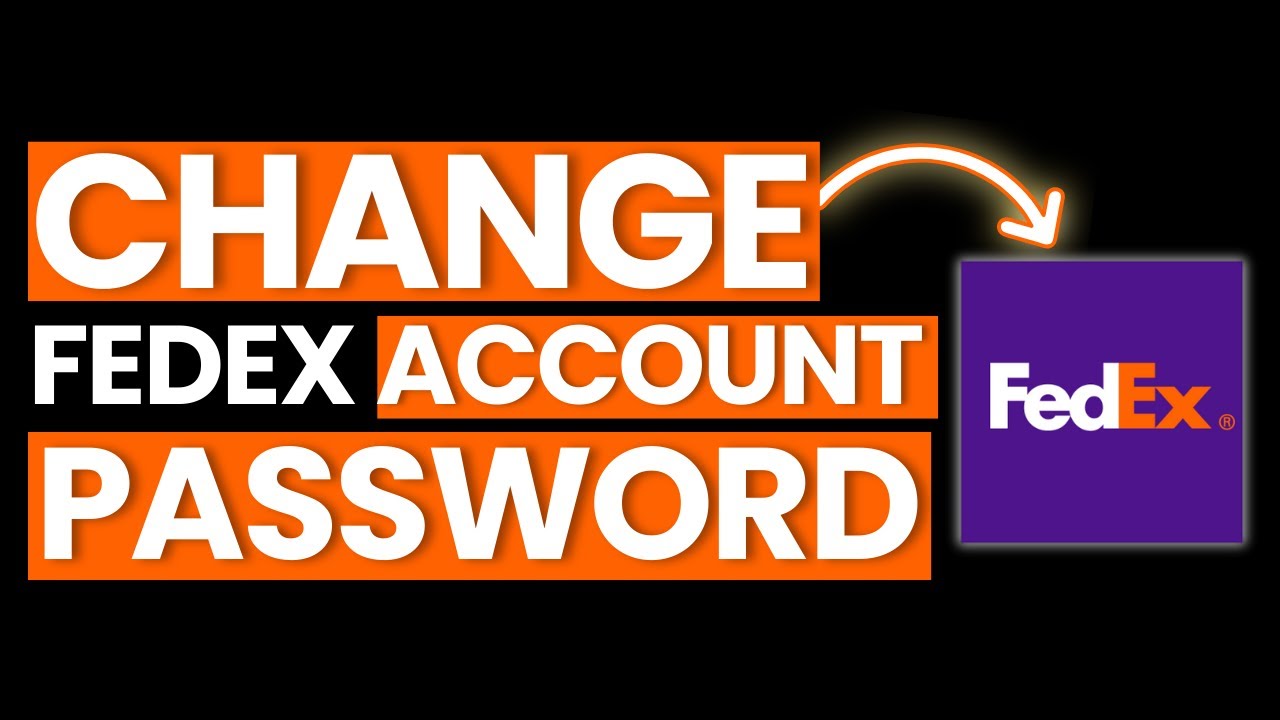 How to Change Fedex Account Password 2025 - YouTube