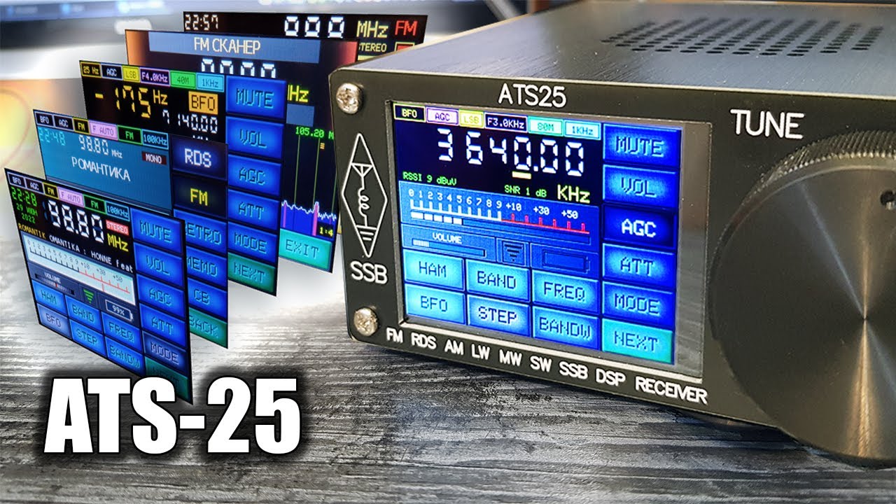 ATS-25 SSB DSP приемник с прошивкой Binns MOD - YouTube