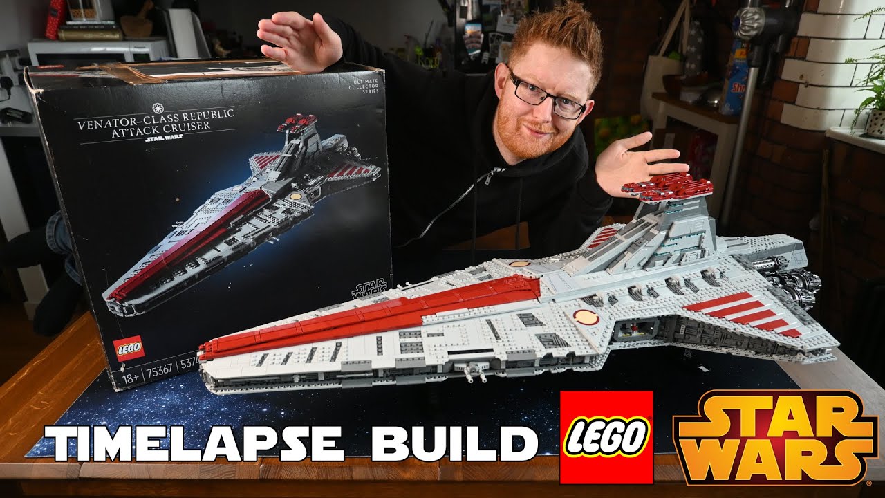 Lego Star Wars UCS Venator Timelapse Build - 5374 Pieces in 6 Minutes ...