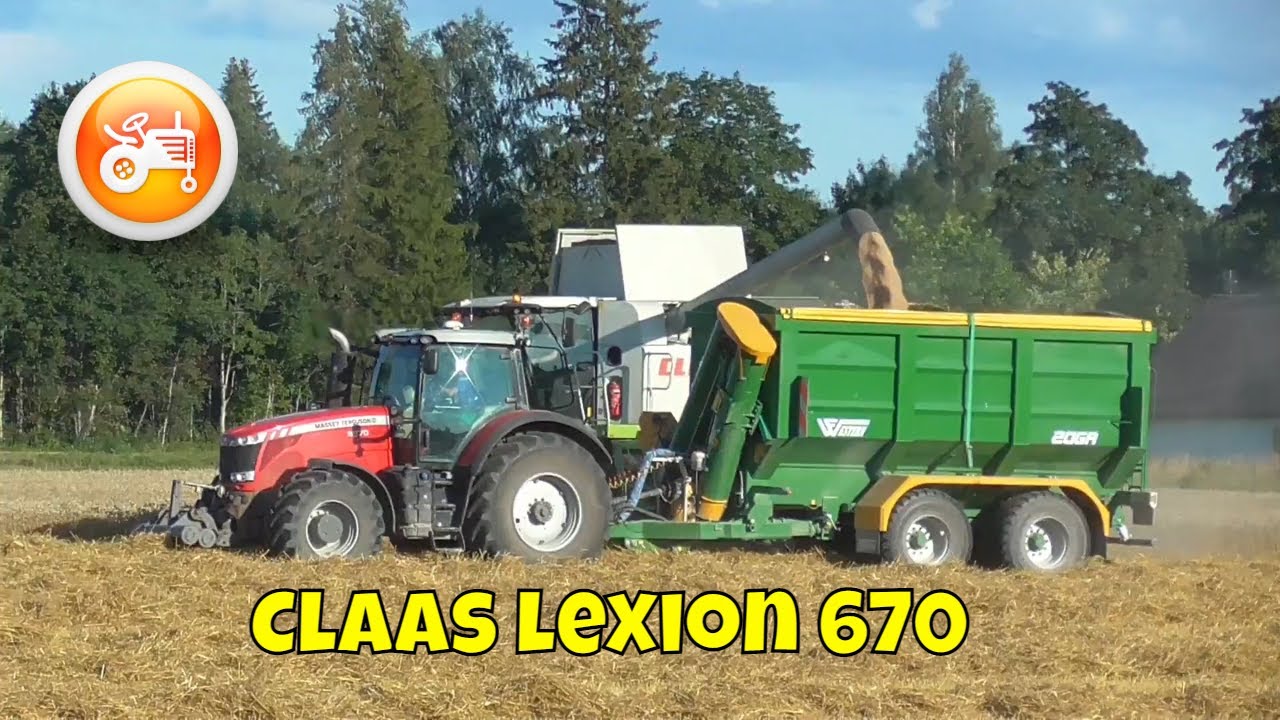 Harvest 2021 | Claas Lexion 670 combine with V750 header - YouTube