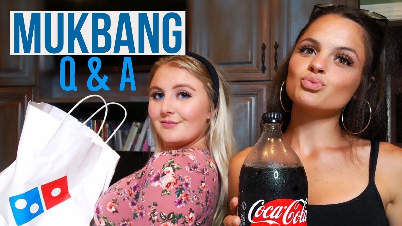 MUKBANG + Q & A | My Lip Injections + Merch + Dream Car - YouTube