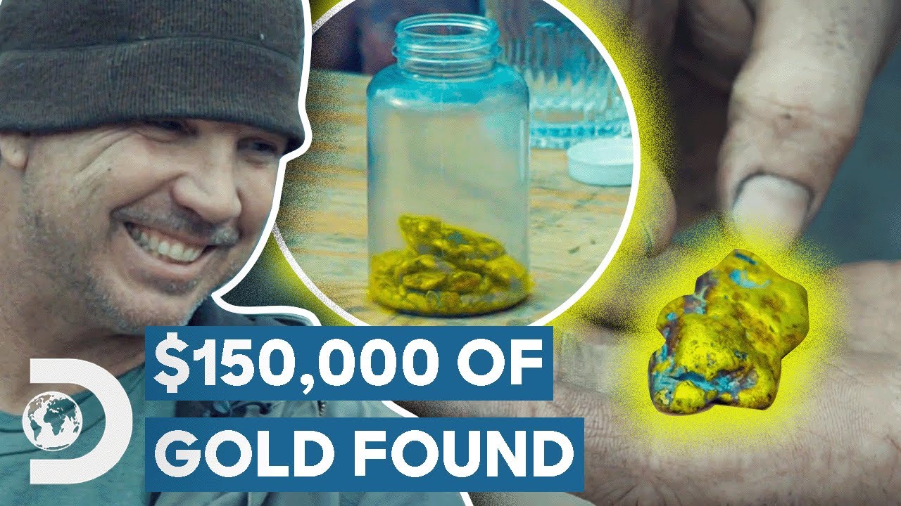 $150,000 Of Gold Found Before Snow Storm Hit! | Gold Rush: White Water ...
